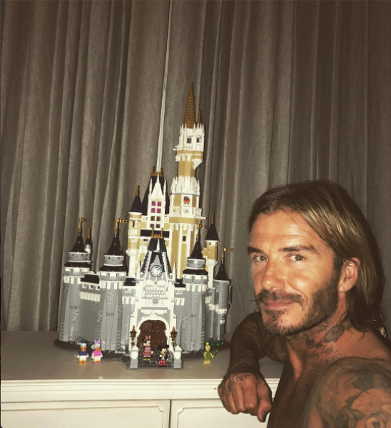 David Beckham Builds Lego